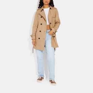 Coach | Jackets & Coats | Nwt Coach Outlet Solid Mid Trench | Poshmark